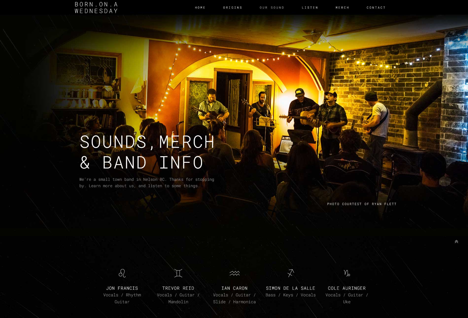 Born on a Wednesday | Website Portfolio | Simon de la Salle